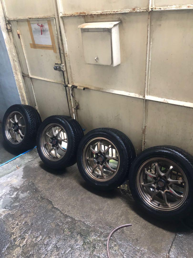 15s Volk Racing CE28 (Thailand made) with Tires, Car Parts ...
