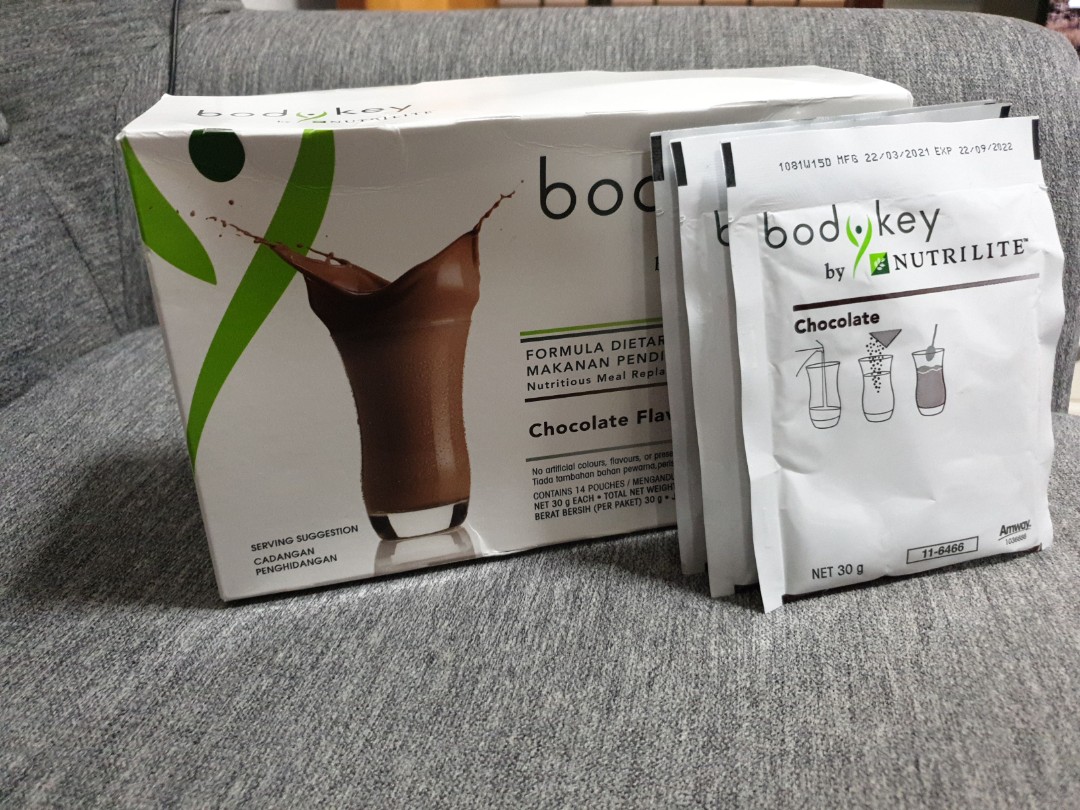 Amway Bodykey Nutrilite Chocolate Flavour, Health & Nutrition, Health ...