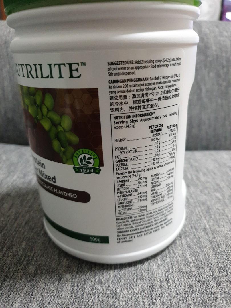 Amway Nutrilite Soy Protein (Chocolate), Health & Nutrition, Health ...