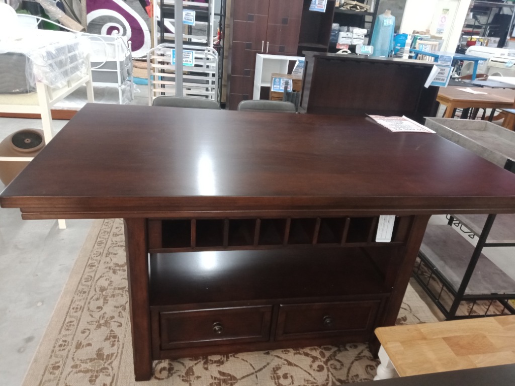 Ashley home bar counter table, Furniture & Home Living, Furniture ...