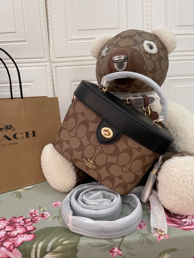 AUTHENTIC COACH WOMEN BUCKET BAG 78277 Kay crossbody in signature ...