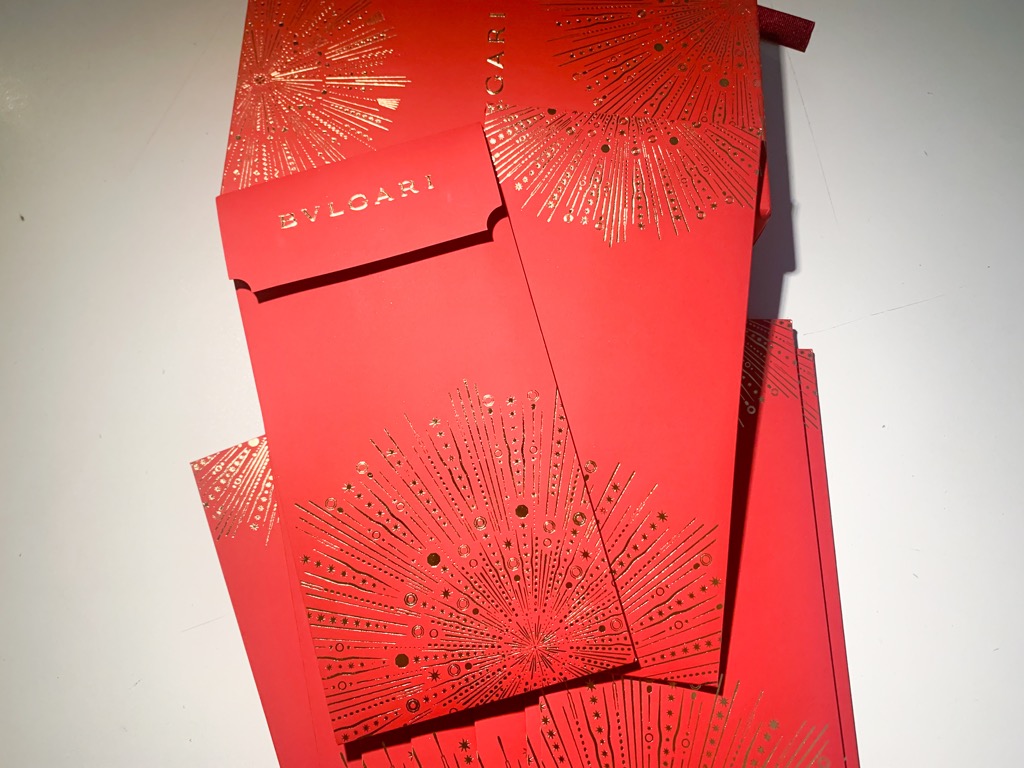 Bvlgari 利是封 2022 虎年 red packet 10個, 其他, 其他 - Carousell