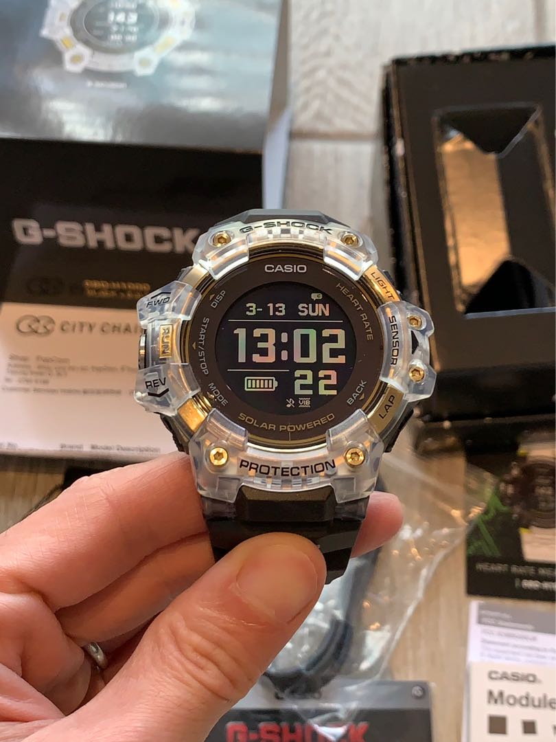 Casio G-SHOCK GBD-H1000-1A9DR BLACK X GOLD GSHOCK, 手提電話, 智能穿戴裝置及智能手錶 - Carousell