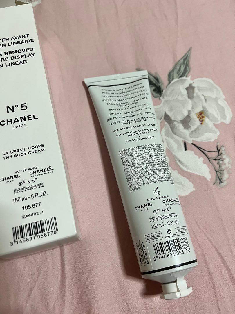 Chanel n5 factory 5 body cream 150ml, Beauty & Personal Care, Bath ...