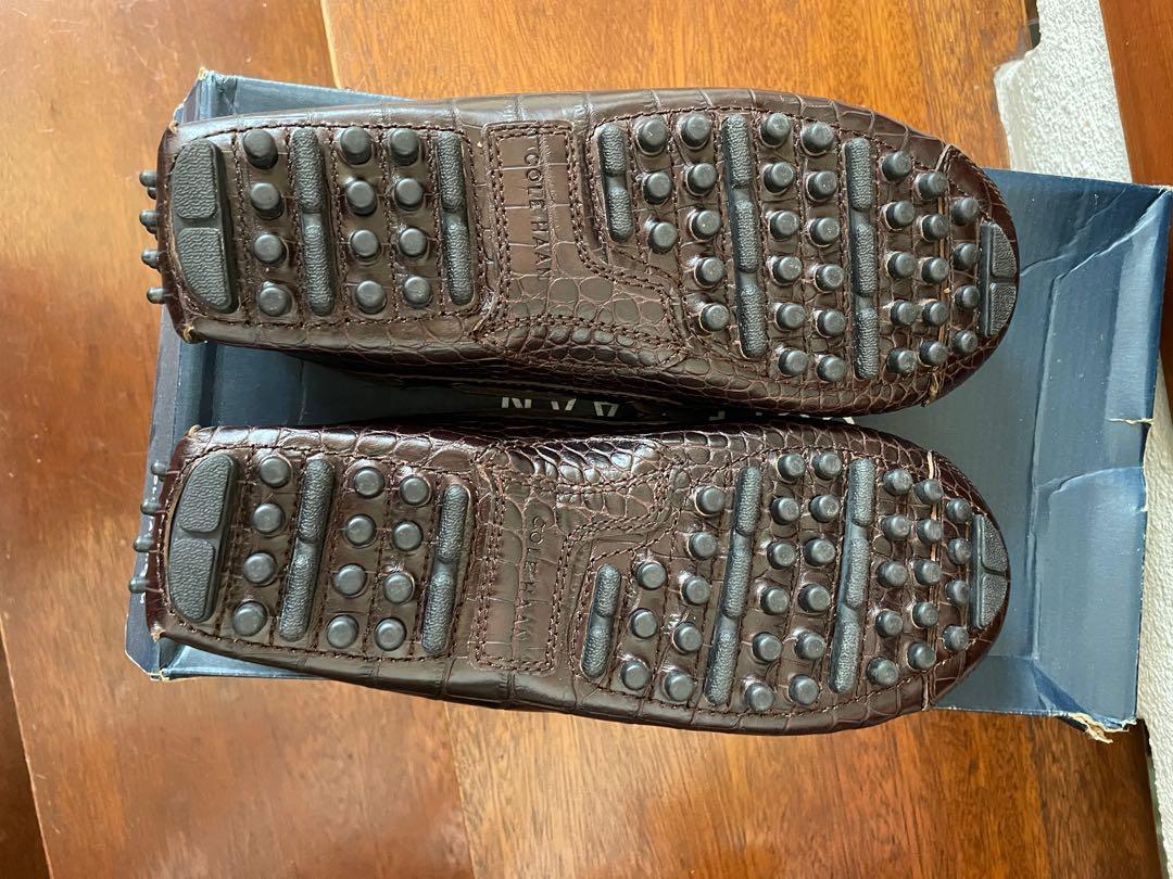 Cole Haan Gunnison Driver Brown Croc, Men's Fashion, Footwear, Casual ...