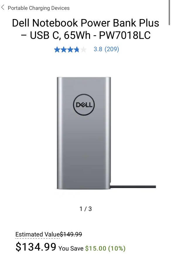 Dell Notebook Power bank (2 models available), Mobile Phones & Gadgets ...
