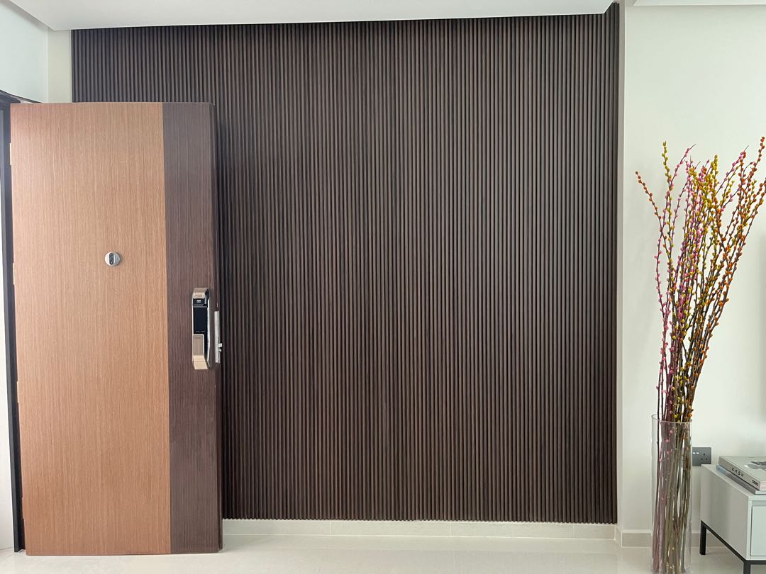 DIY FLUTED WALL PANELS BTO CONDO SHOP TERRACE PRIVATE HDB HOME LIVING ...