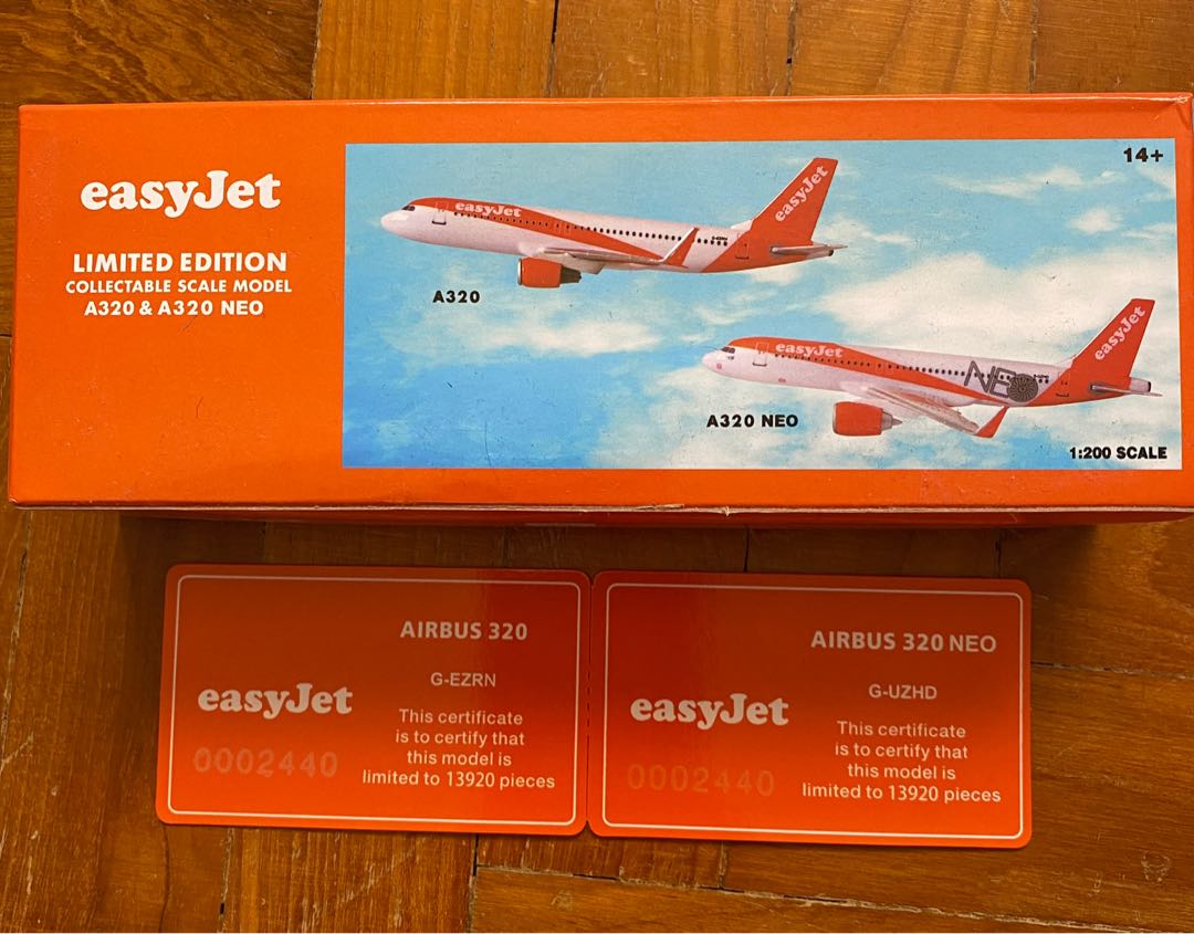 easyJet Collectible Scale Model A320 & A320 NEO Limited Edition ...