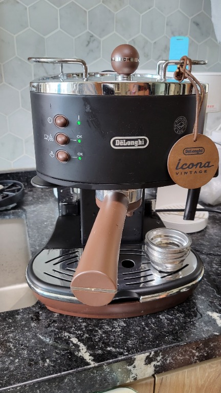ECOV311.BK Delonghi Icona Vintage Pump espresso coffee machine coffee ...
