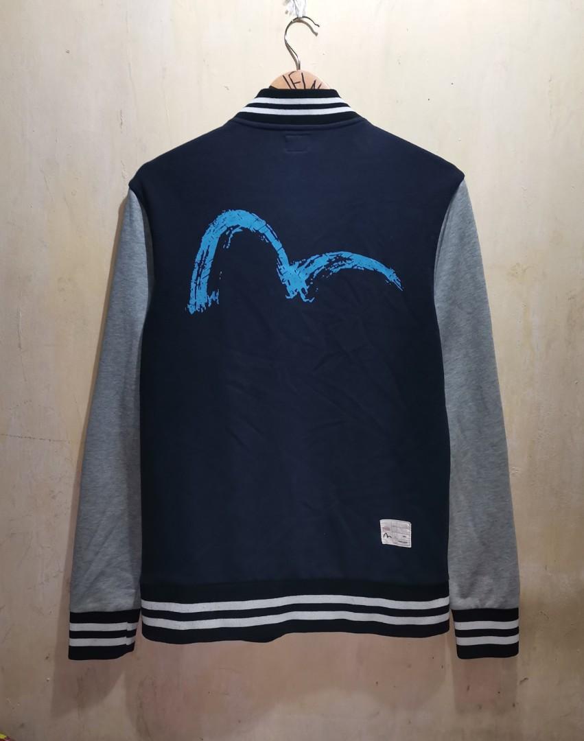 Evisu Varsity Jacket, Luxury, Apparel on Carousell