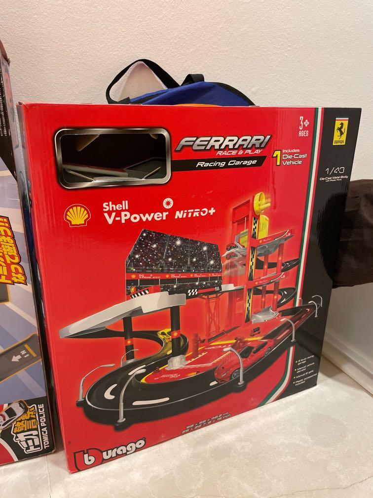 Ferrari racing garage, Hobbies & Toys, Toys & Games on Carousell