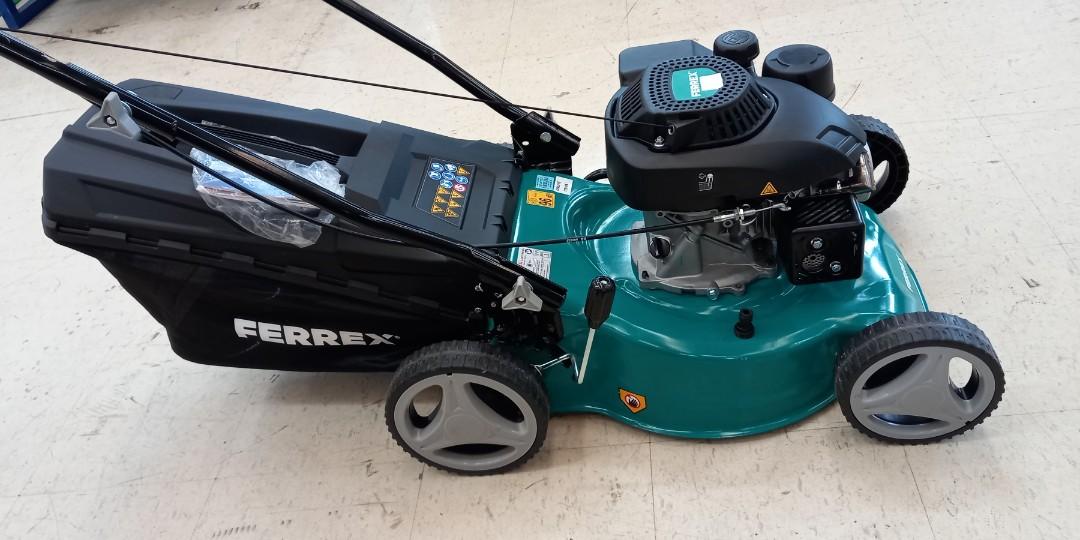 Ferrex Lawn Mower Petrol 132cc, Furniture & Home Living, Gardening ...