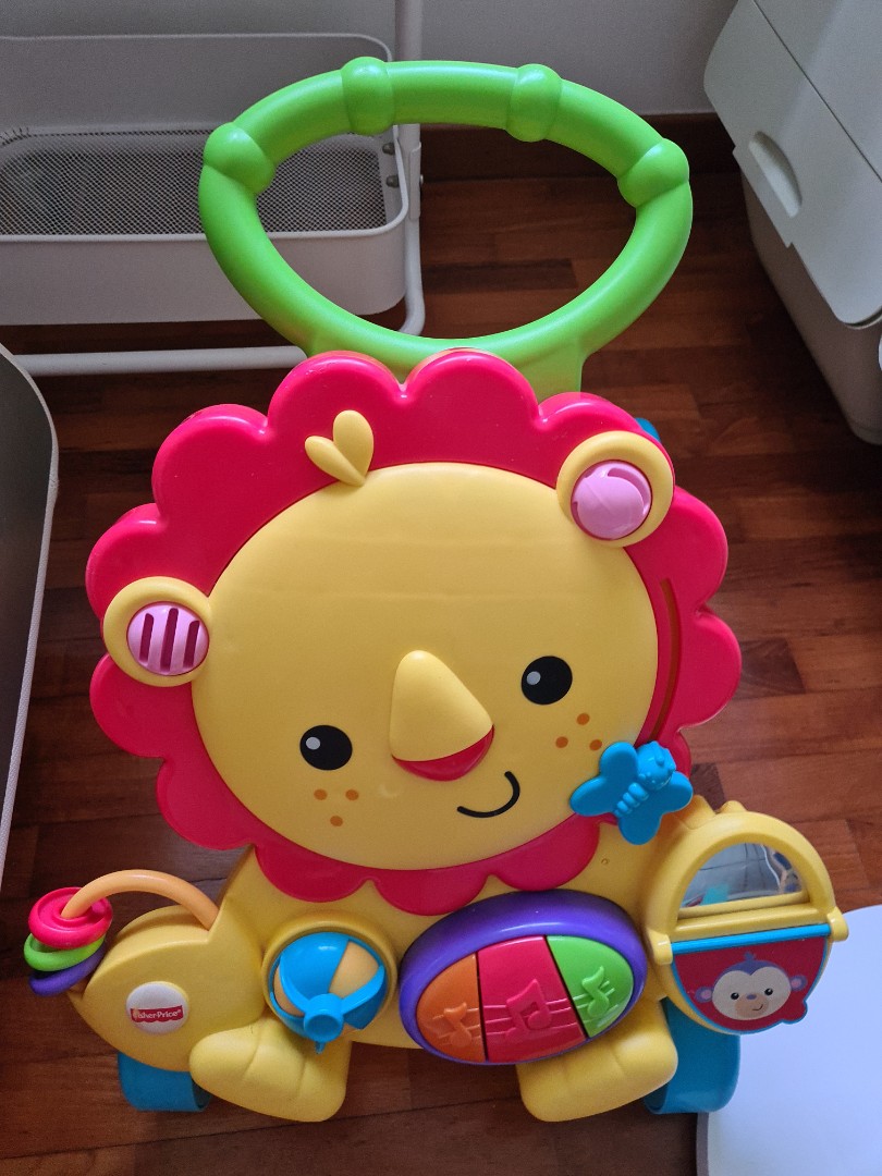Fisher Price Musical Lion Walker, Babies & Kids, Infant Playtime on ...