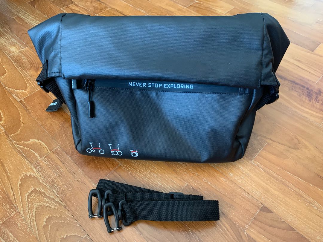 Front block roll too folding bike bag Brompton pikes trifold folding ...
