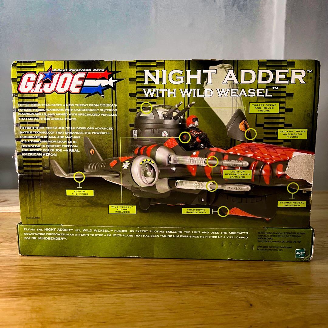 Gi Joe Night Adder with wild weasel figure, Hobbies & Toys, Toys ...