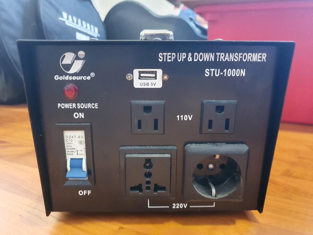 Goldsource 1000W step up and down transformer, TV & Home Appliances ...