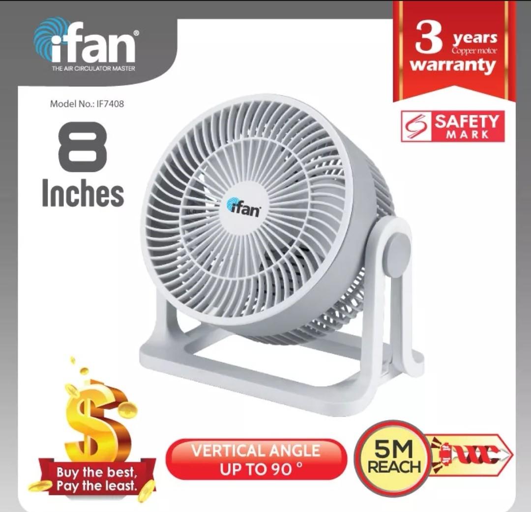 iFan Table fan, Desk fan 8 inch Turbo Fan, Desk, Table Fan Air ...