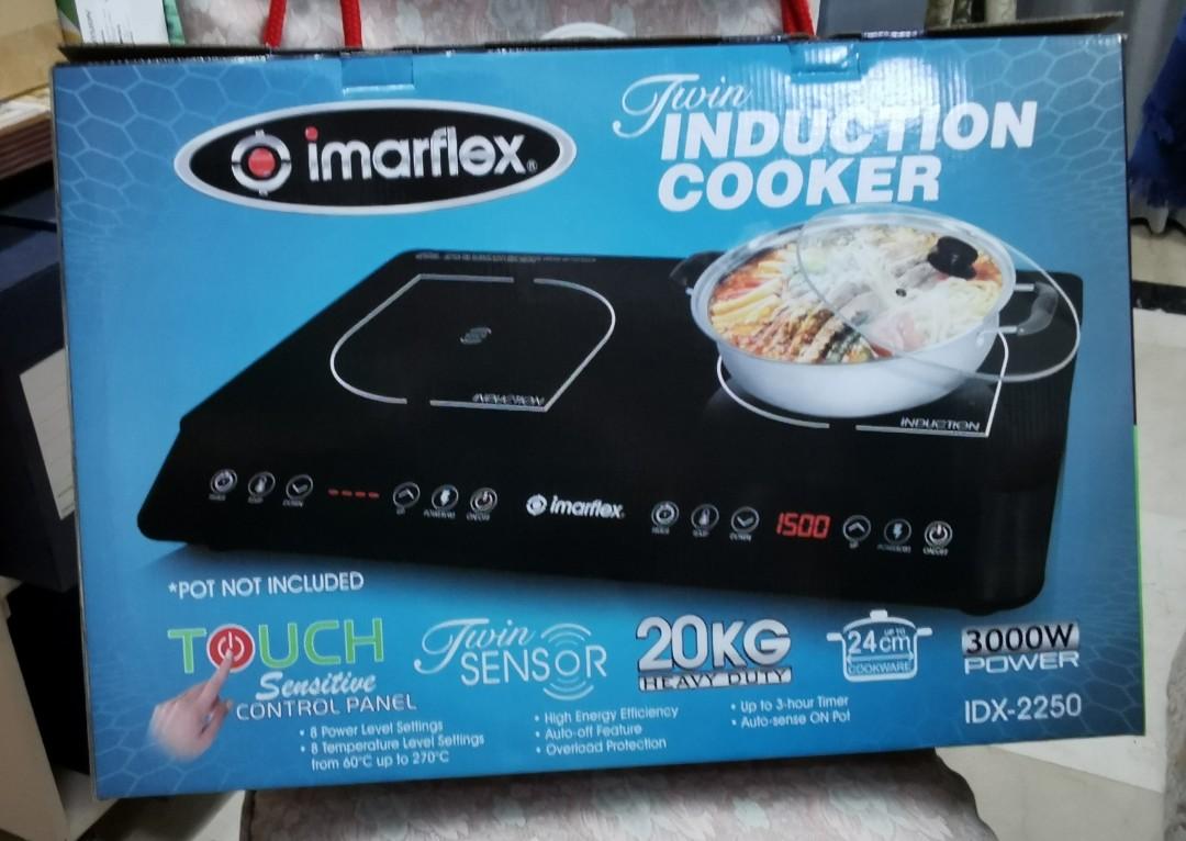 Imarflex 2 burner induction cooker, TV & Home Appliances, Kitchen ...