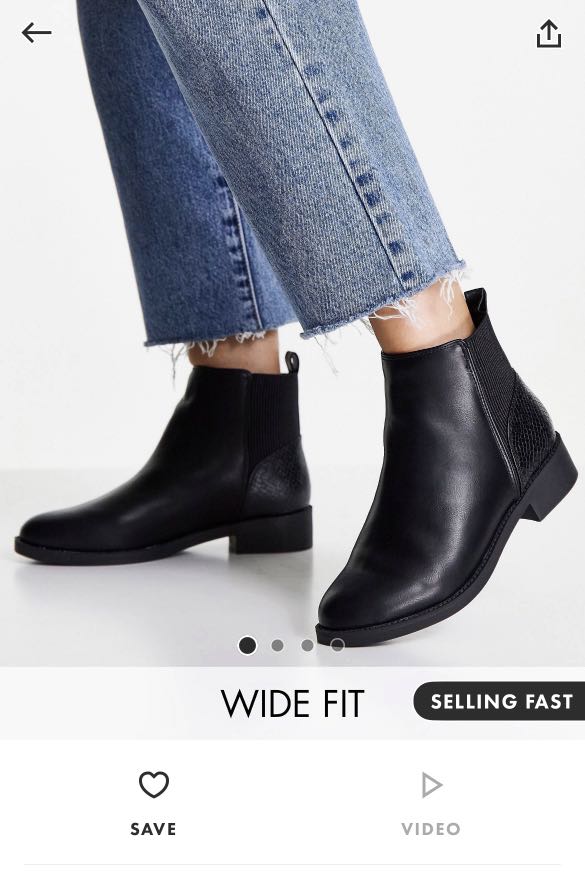 London Rebel Chelsea Boots (Wide Fit), Women's Fashion, Footwear, Boots ...