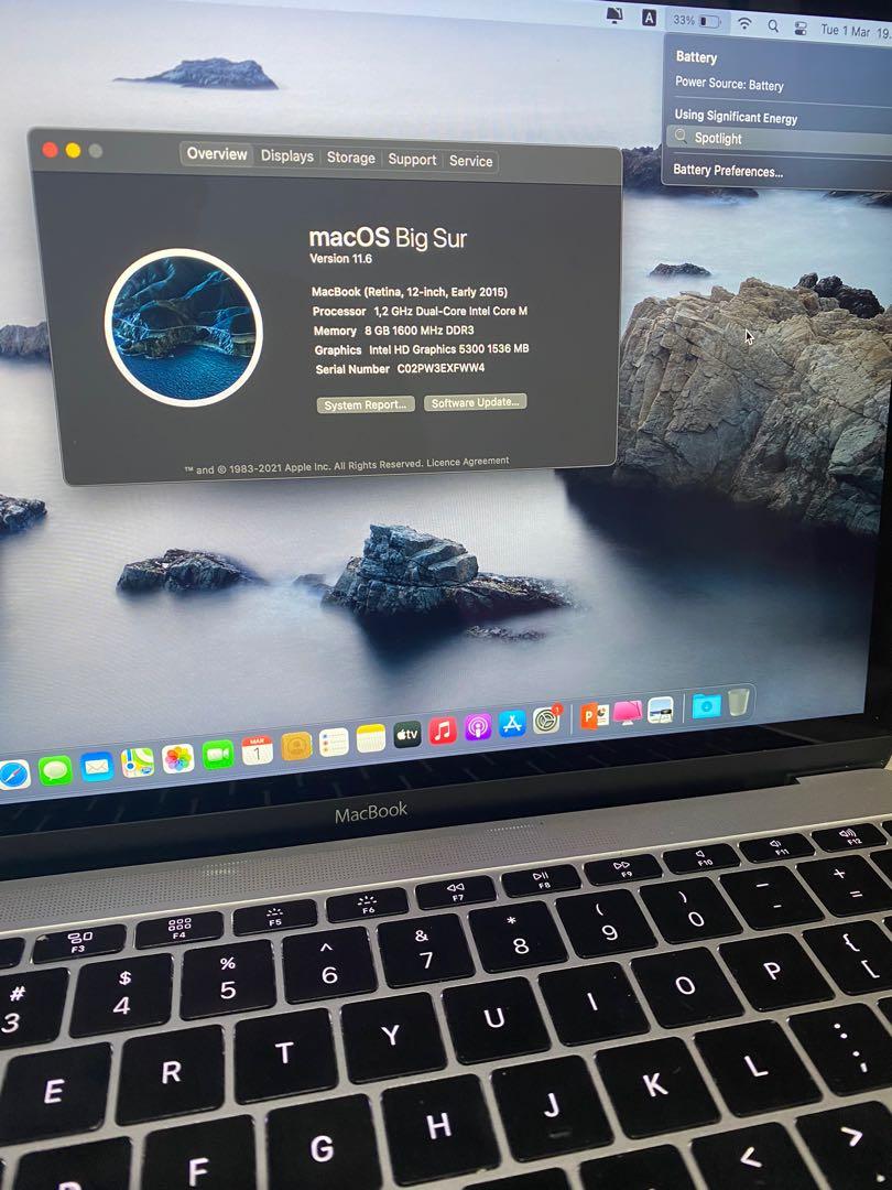 Macbbok 12 inch Slim Retina air 2015 fullset core M ram 8gb ssd 256gb ...