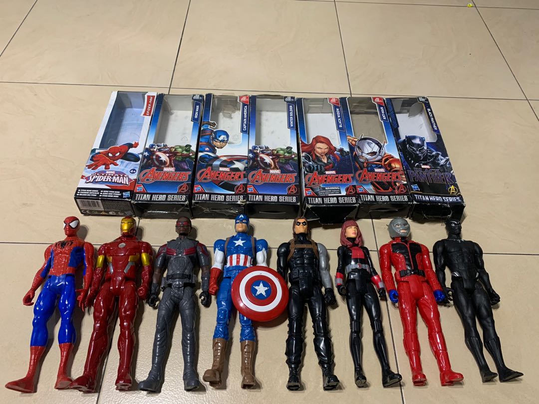 Mainan superhero marvel titan hero series original hasbro, Toys ...