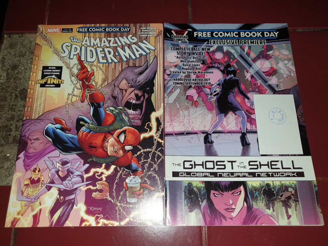 Marvel Comics Amazing Spiderman Ghost in the Shell Free Comic Book Day ...