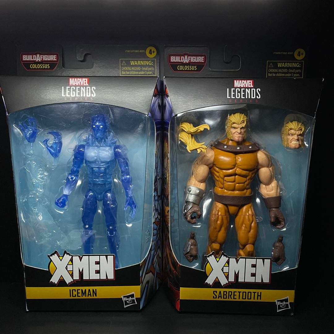 Marvel Legends AoA Iceman and Sabertooth Colossus BAF Wave, Hobbies ...