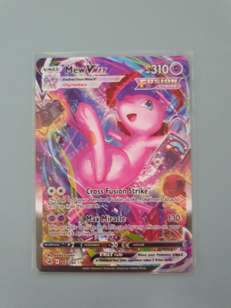 mew vmax alternate art - fusion strike 269/264 - brilliant stars pokemon, Hobbies & Toys, Toys ...