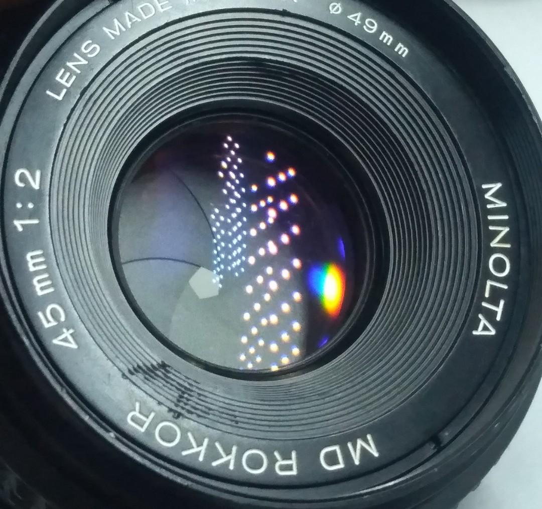 Minolta 45mm f2 rare lens!, Photography, Lens & Kits on Carousell