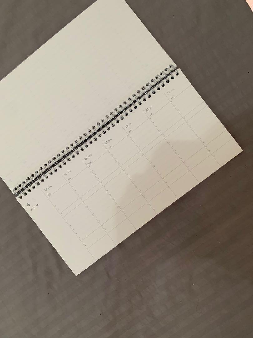 MUJI - Desk Notebook - Weekly Calendar, Hobbies & Toys, Stationary ...
