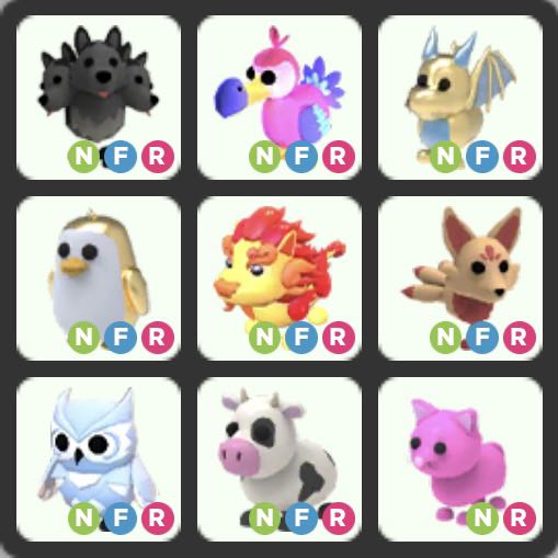 Neon Pets - Cerberus/Dodo/Golden Dragon/Golden Penguin/Guardian Lion ...