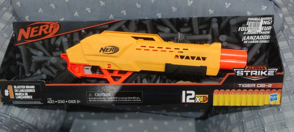Nerf gun, Alphastrike Tiger DB-2, double barrel, Hobbies & Toys, Toys ...