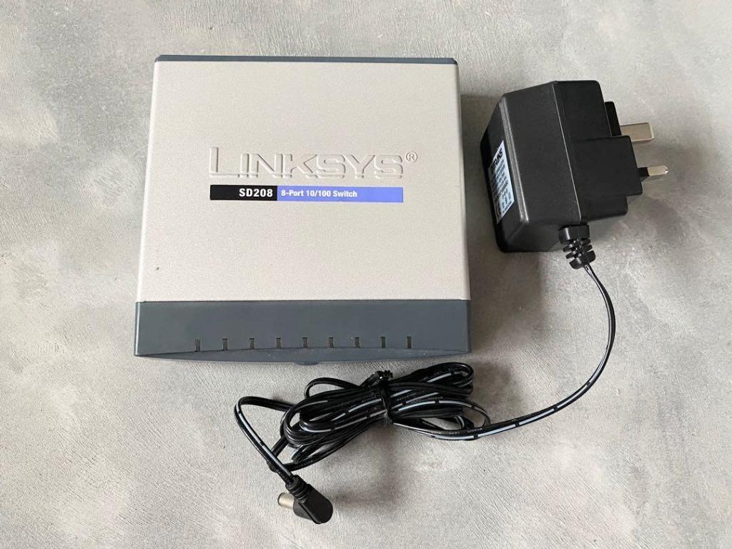 network-switch-8port-linksys-sd208-computers-tech-parts