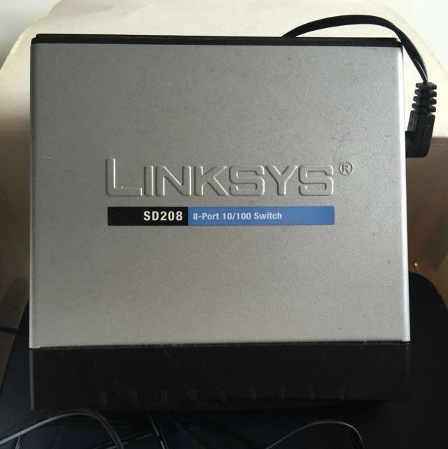 Network Switch 8port Linksys - SD208, Computers & Tech, Parts ...