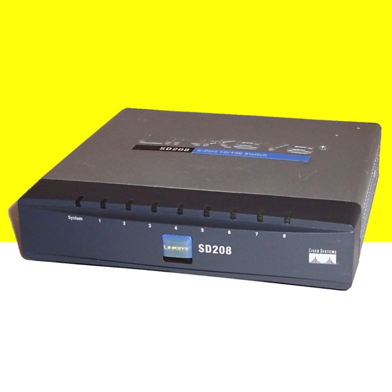 Network Switch 8port Linksys - SD208, Computers & Tech, Parts ...