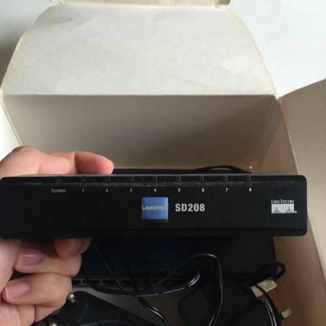 Network Switch 8port Linksys - SD208, Computers & Tech, Parts ...