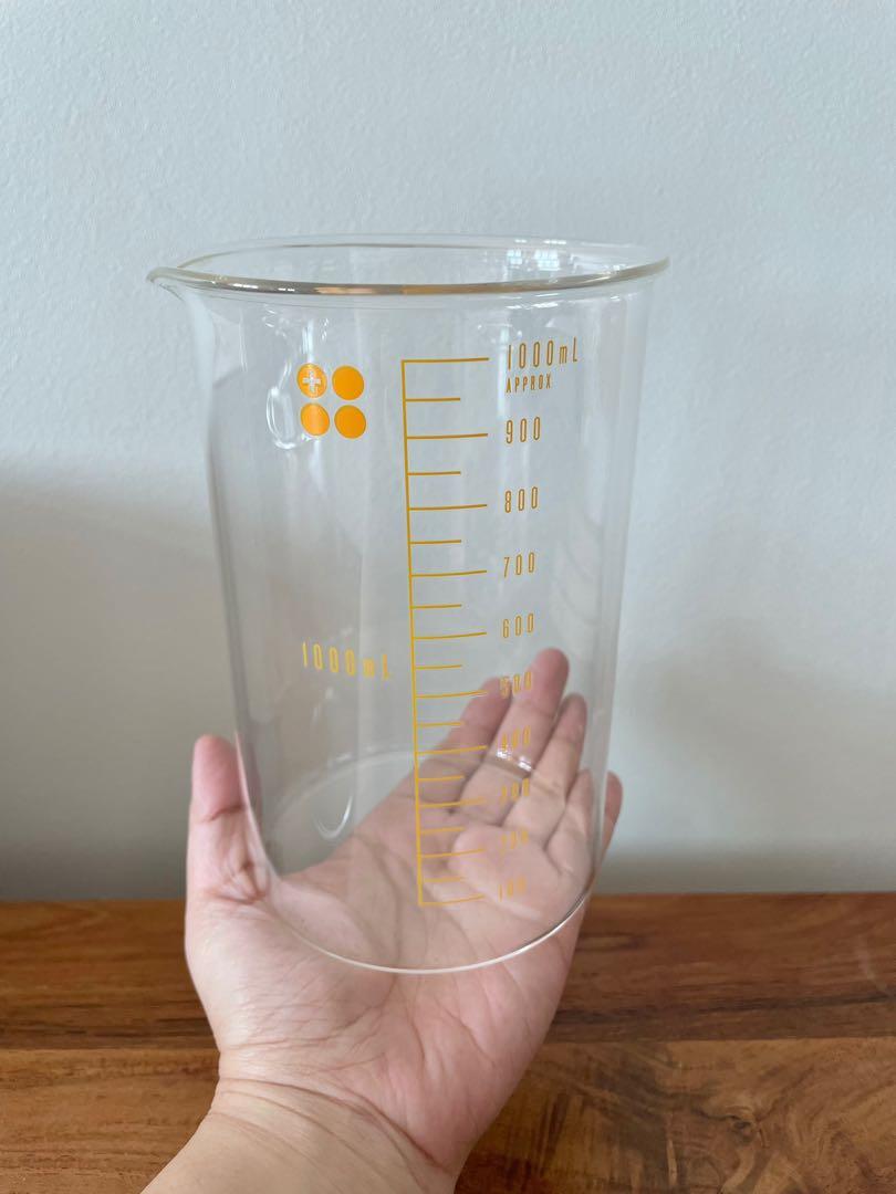 NEW Large Glass Beaker 1L each, Furniture & Home Living, Kitchenware ...