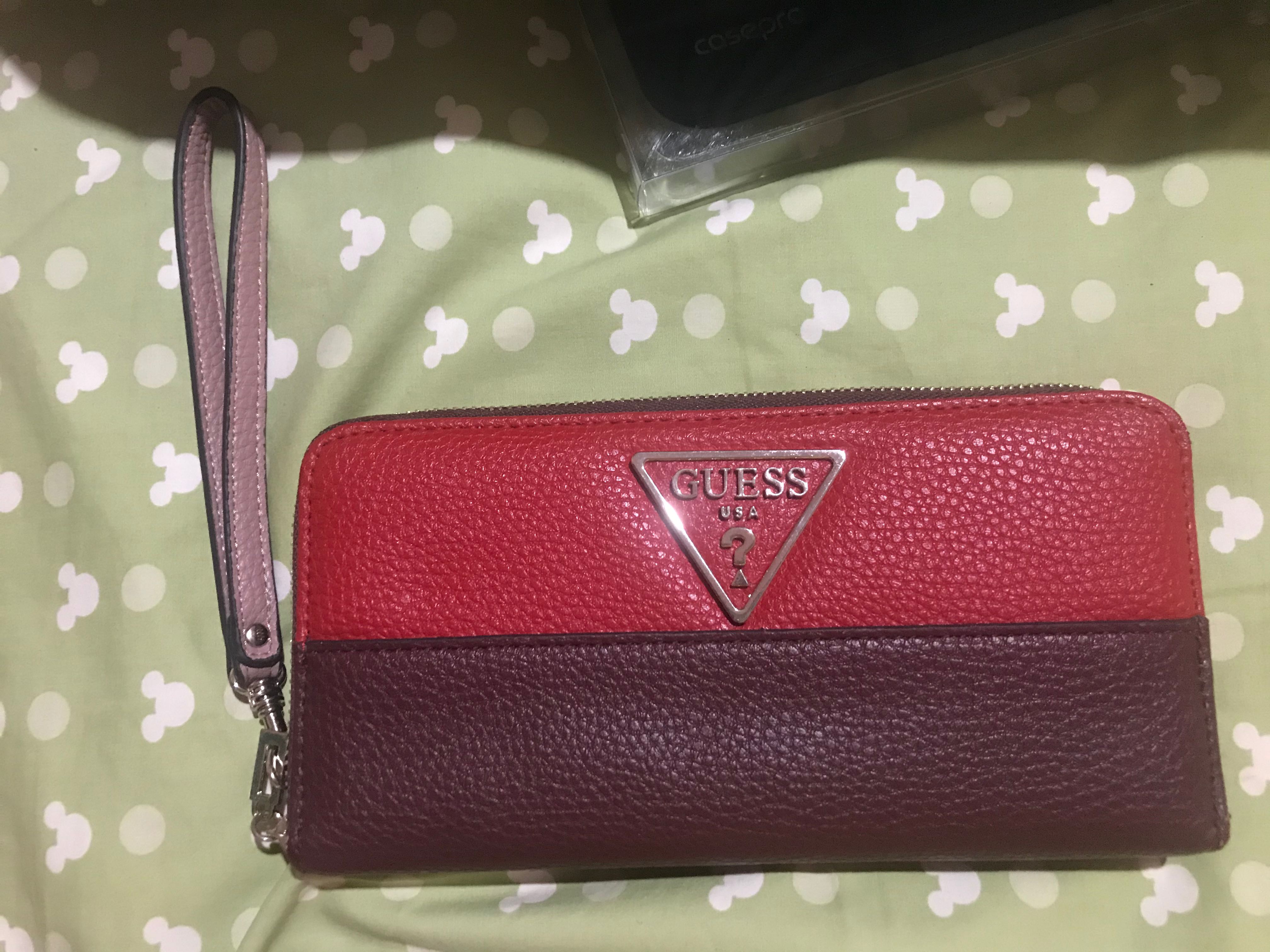 Original Guess Long Wallet with handle, Women's Fashion, Bags & Wallets ...