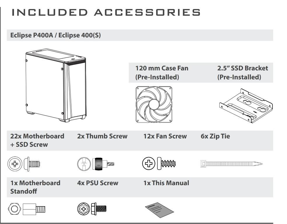 Phanteks Eclipse P400A case set, 電腦＆科技, 桌上電腦 - Carousell