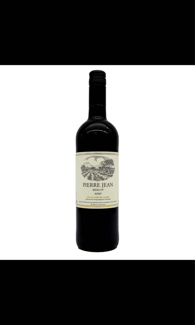 Pierre Jean Merlot 750ml, Red Wine, Food & Drinks, Alcoholic Beverages ...