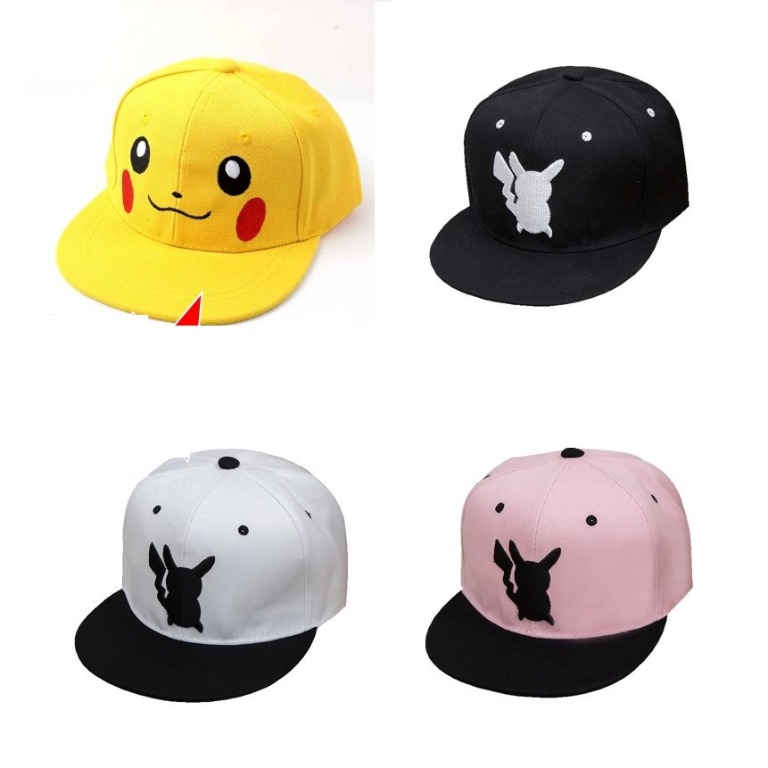 Pikachu Pokemon Embroidered Caps Cartoon Kids Adults (L1224), Women's ...
