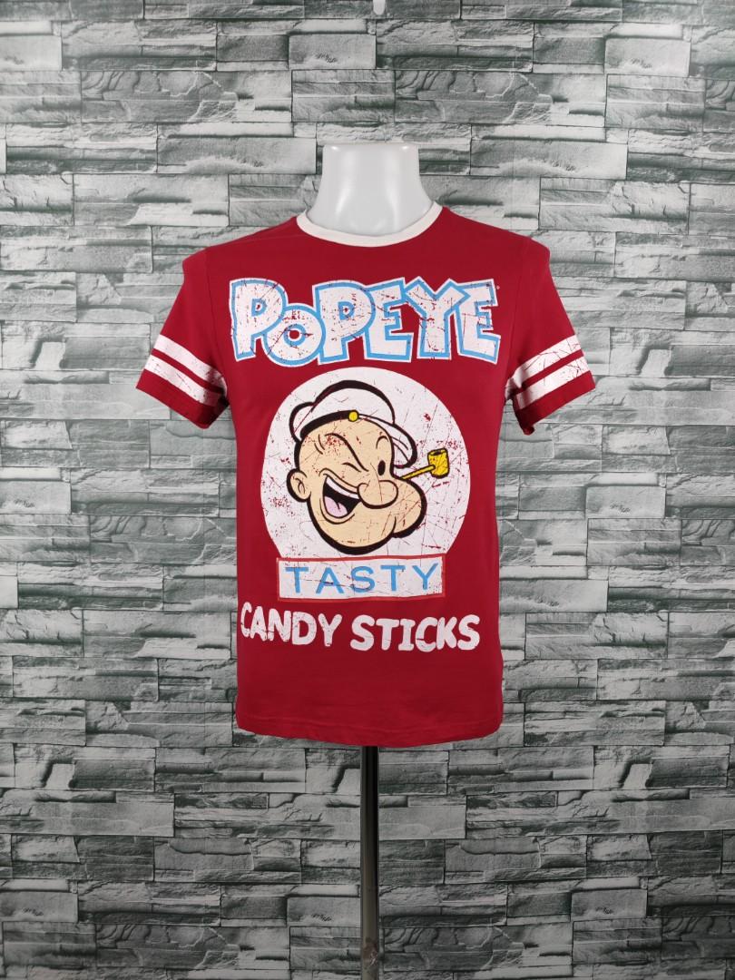 Popeye The Sailor Man Red Shirt, Men's Fashion, Tops & Sets, Tshirts ...