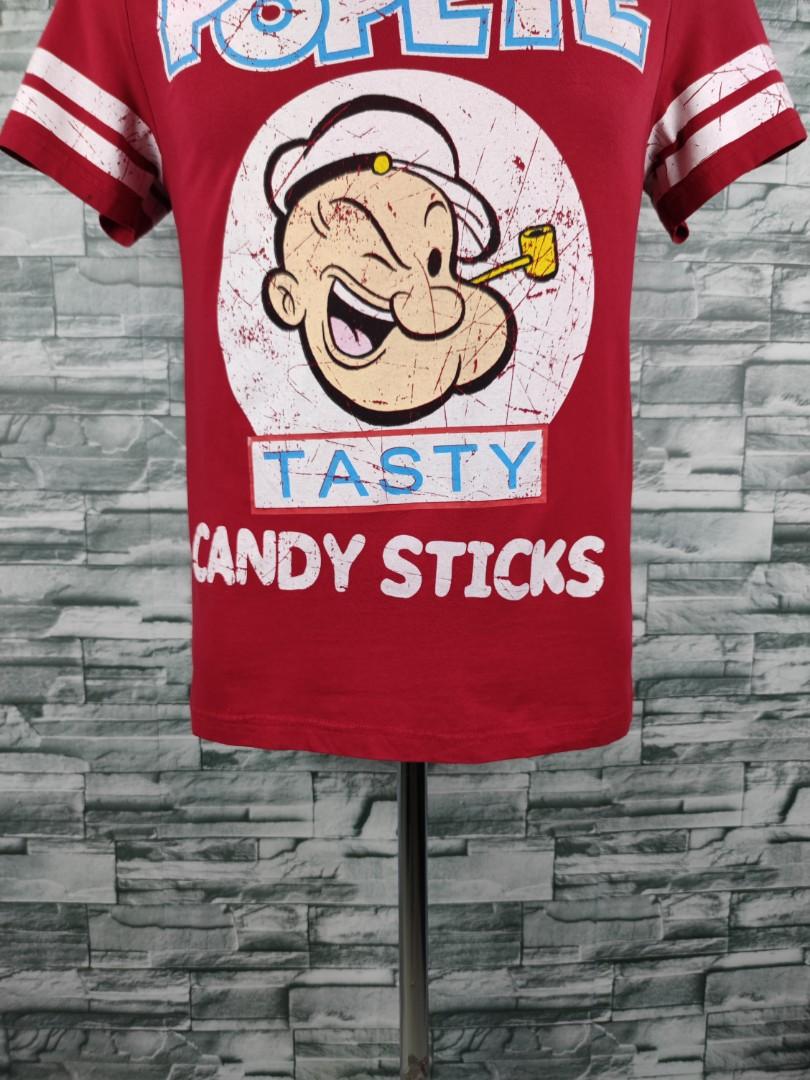 Popeye The Sailor Man Red Shirt, Men's Fashion, Tops & Sets, Tshirts ...