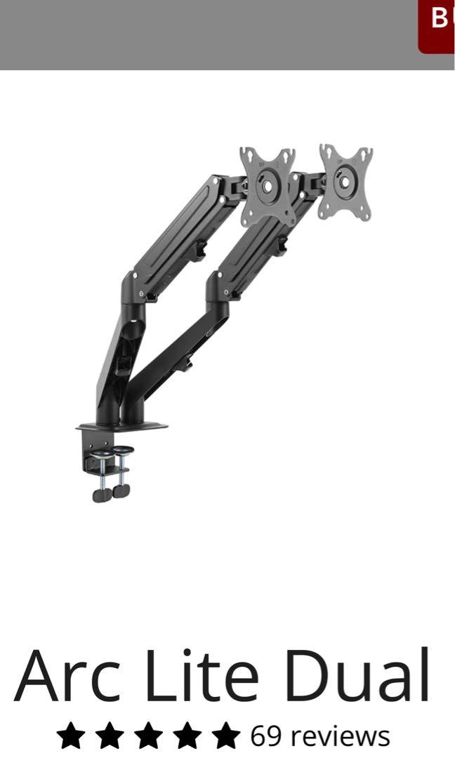 PrismPlus Arc Lite Dual monitor arms., Computers & Tech, Parts ...