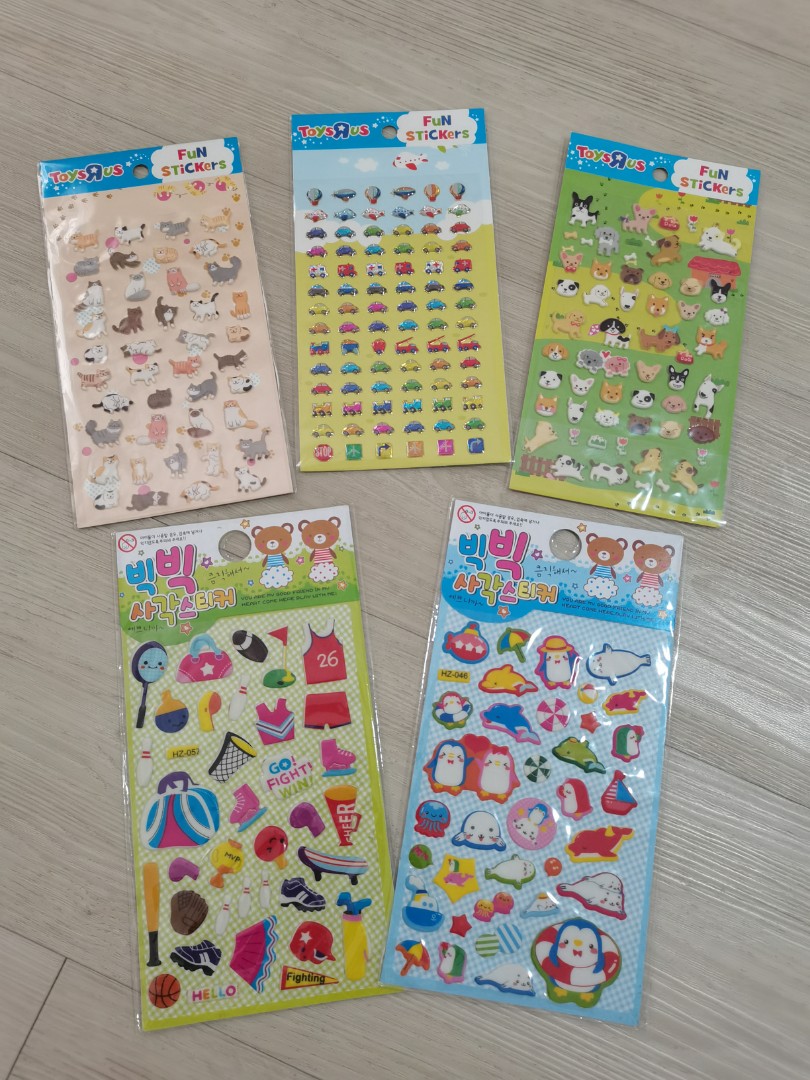 Puffed stickers, Hobbies & Toys, Stationery & Craft, Other Stationery ...