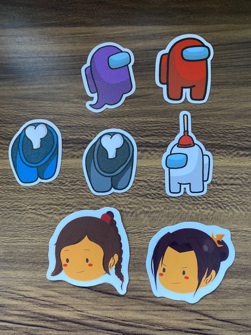 Random Character Stickers Set, Hobbies & Toys, Stationary & Craft ...