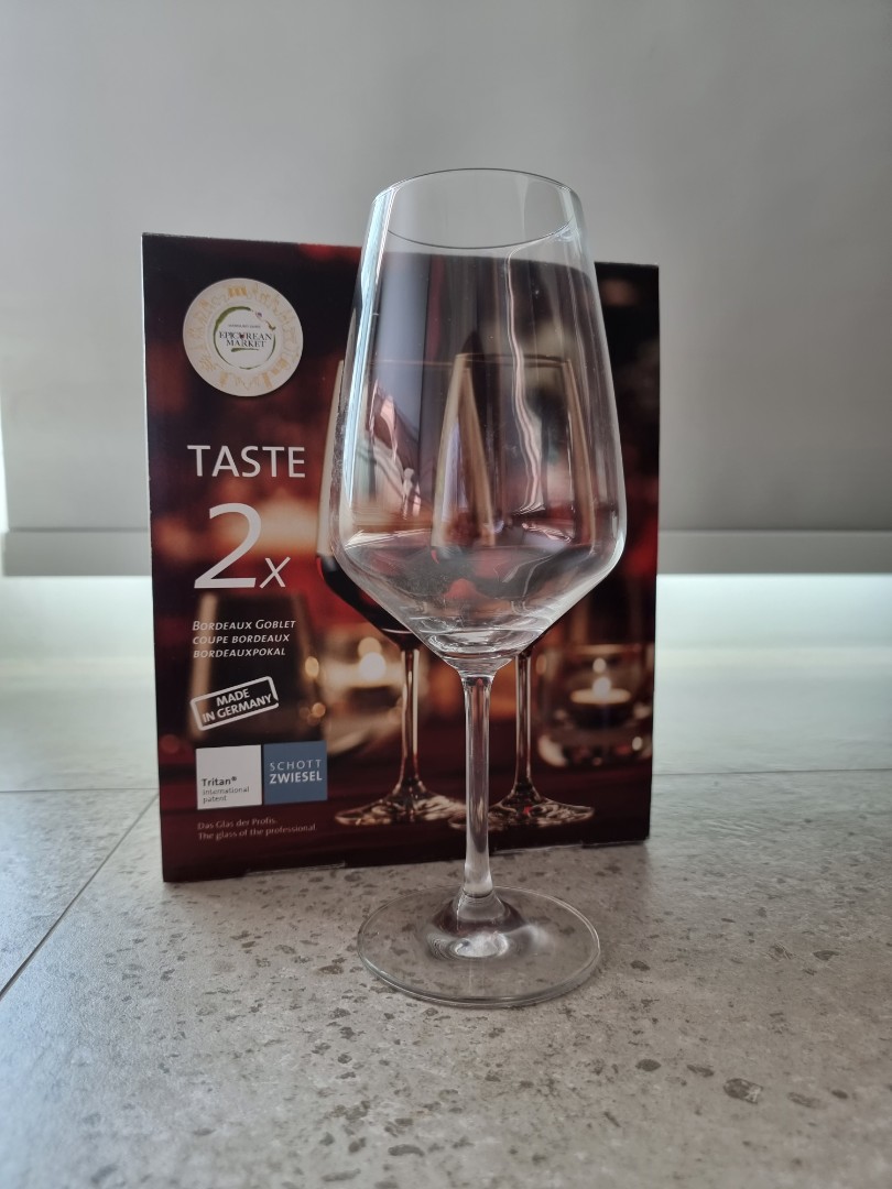 Schott Zwiesel Bordeaux Wine Glass x 2, Furniture & Home Living, Kitchenware & Tableware, Other ...