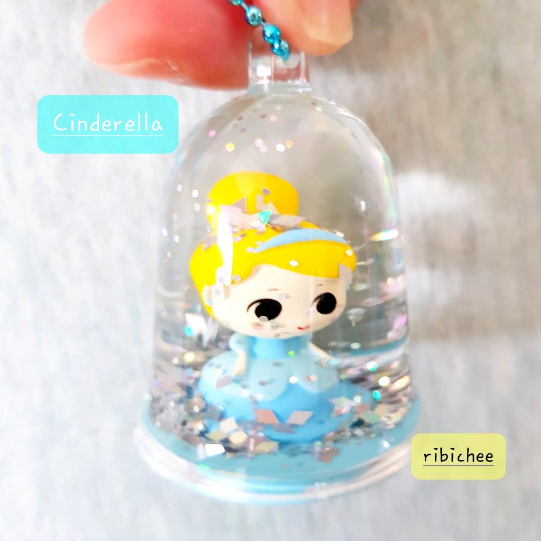 [SET] Disney Princess Glitter Liquid Dome Keychain / Bag Charm (Ariel ...
