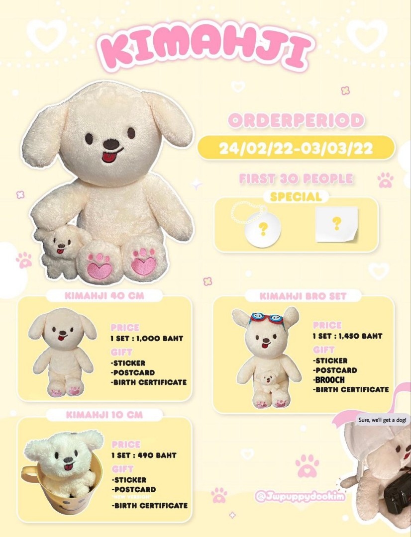 [SG GO] Jungwoo ‘Kim Ahji’ 10cm/40cm Dolls by @JWPuppydooKim, Hobbies ...