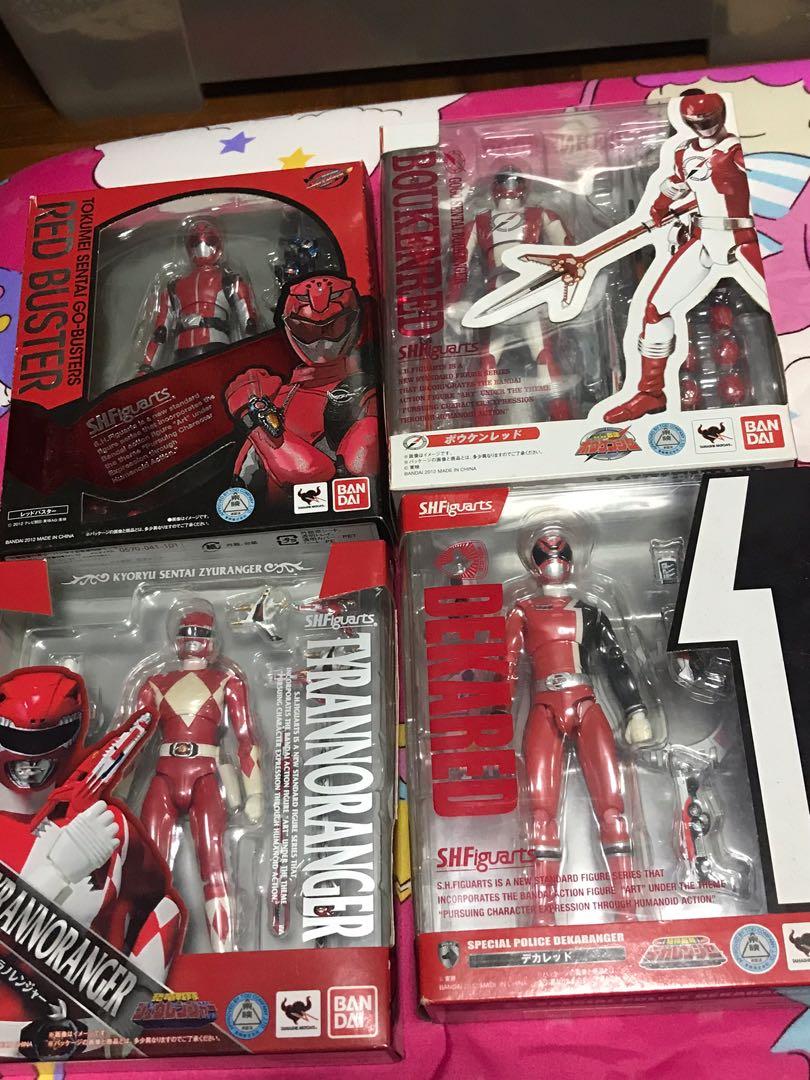 SH Figuarts Super Sentai Power Rangers Deca Red Red Buster Red Ranger ...